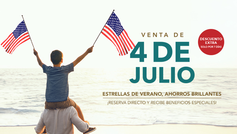 Venta del 4 de Julio | Vacaciones en Nuevo Vallarta México